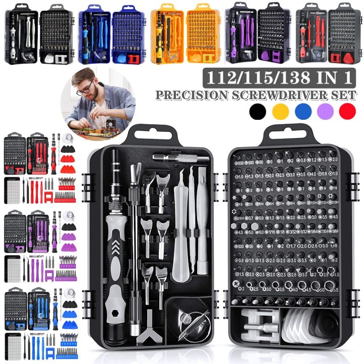 【Philippines Stock】138/115 in 1 Multi-function Magnetic Precision Screwdriver Set for Computer ...
