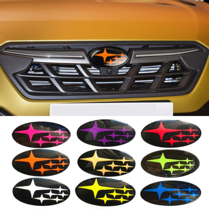 2Pcs/set Modified Car Front Grille Emblem Cover for Subaru WRX XV ...