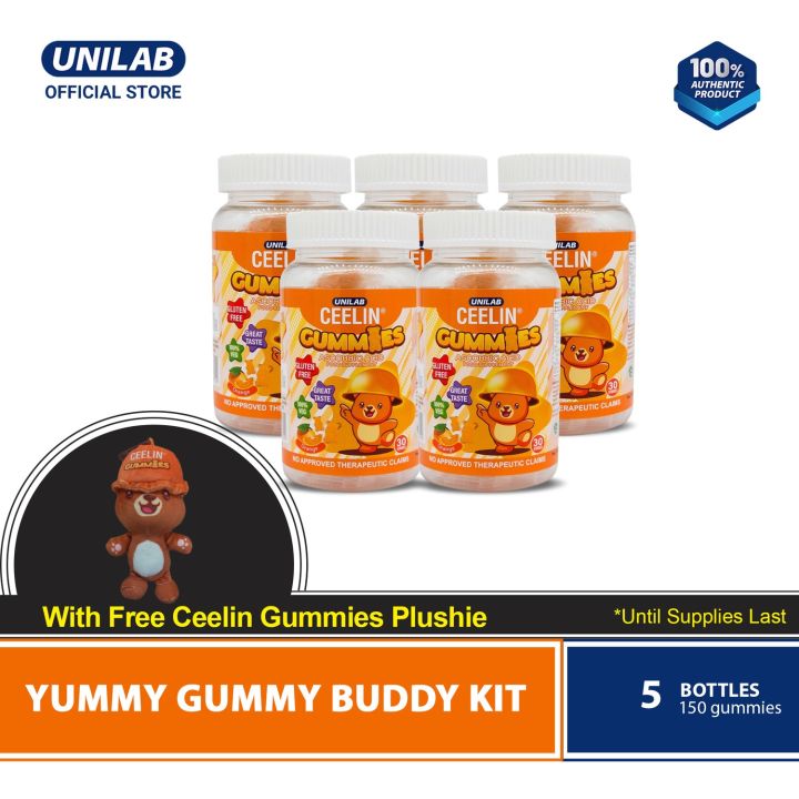 Yummy Gummy Buddy Kit: Buy 5 Ceelin Gummies 30s Bottle and get 1 free ...