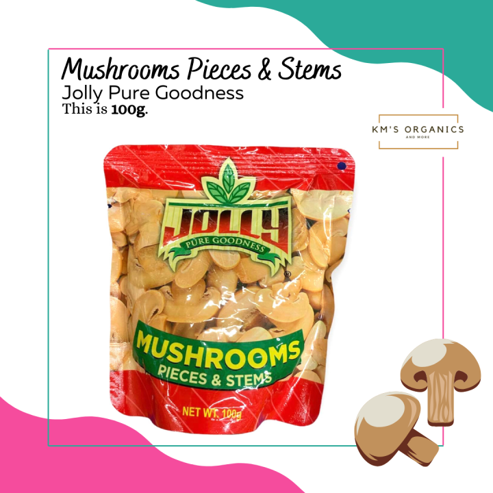 Jolly Mushrooms Pieces & Stems 100g Pouch | Lazada PH