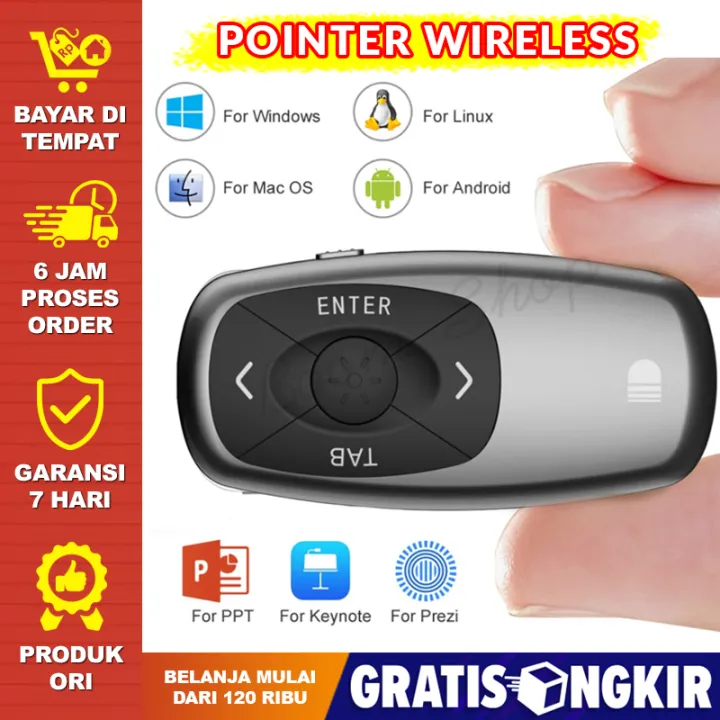 Pointer Presentasi Pointer Laser Wireless Pointer Proyektor Laptop ...