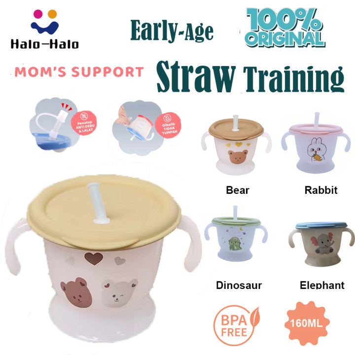 Halo-Halo Early-age Straw Training Mug / 160ML Training Cup Bayi ...