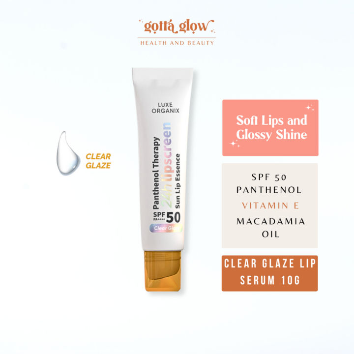 Luxe Organix Panthenol Therapy 24H Lipscreen Sun Lip Essence SPF 50 PA ++++ 10G | Lazada PH