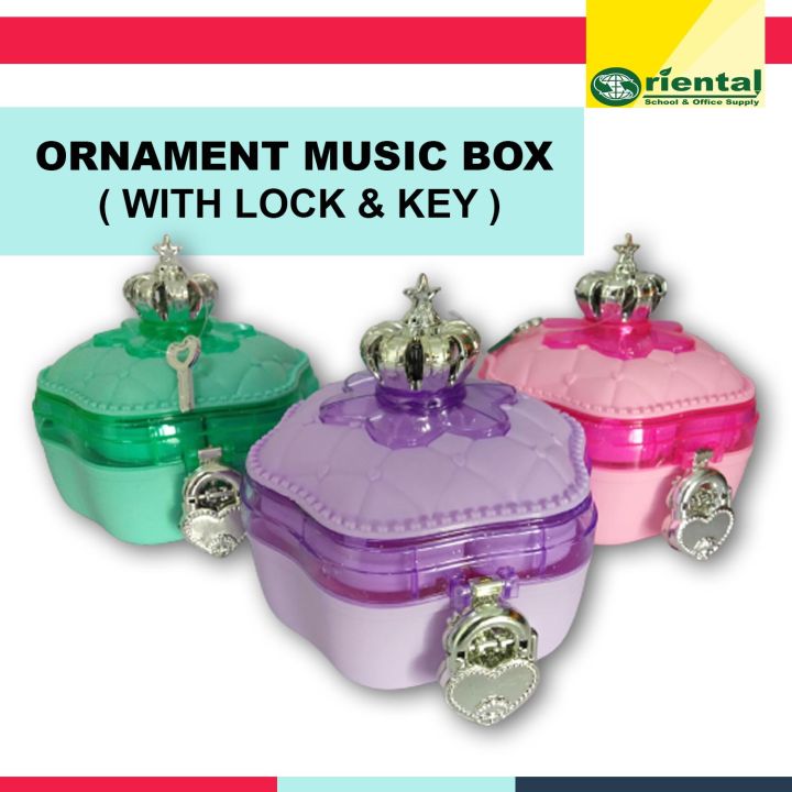Ornament Music Box with Lock & Key / Battery Operated | Lazada PH