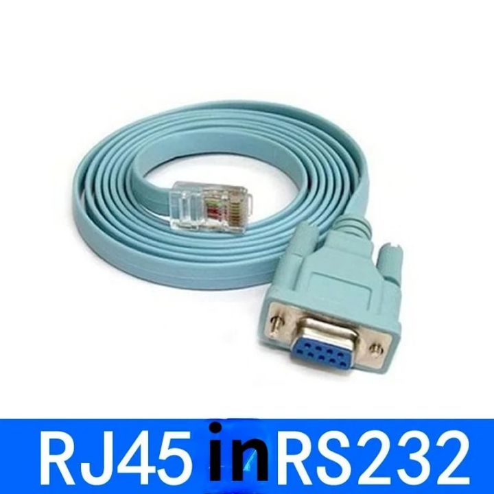For Cisco Console Cable RJ45 Cat5 Ethernet to Rs232 DB9 COM Port Serial ...