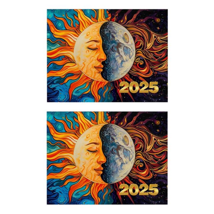 [LFS Store] Exclusive2pcs Sun and Moon Calendar in 2025 Planning ...