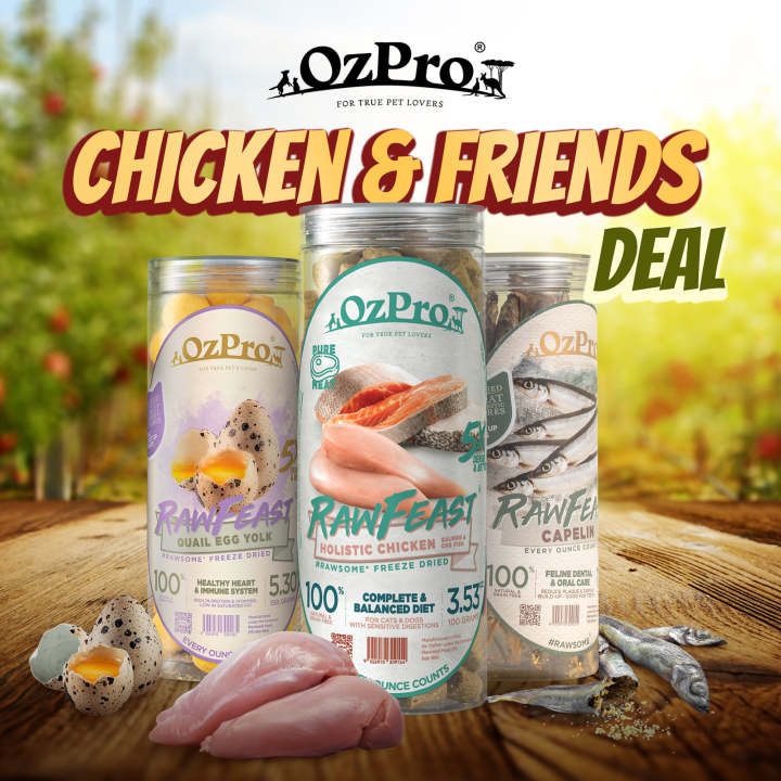 [SGS TESTED] OzPro RawFeast Freeze Dried - Chicken & Friends Deal ...