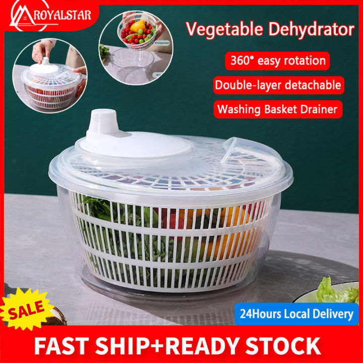 Royalstar Vegetable Dehydrator Manual Spinner Vegetable Dryer Home ...