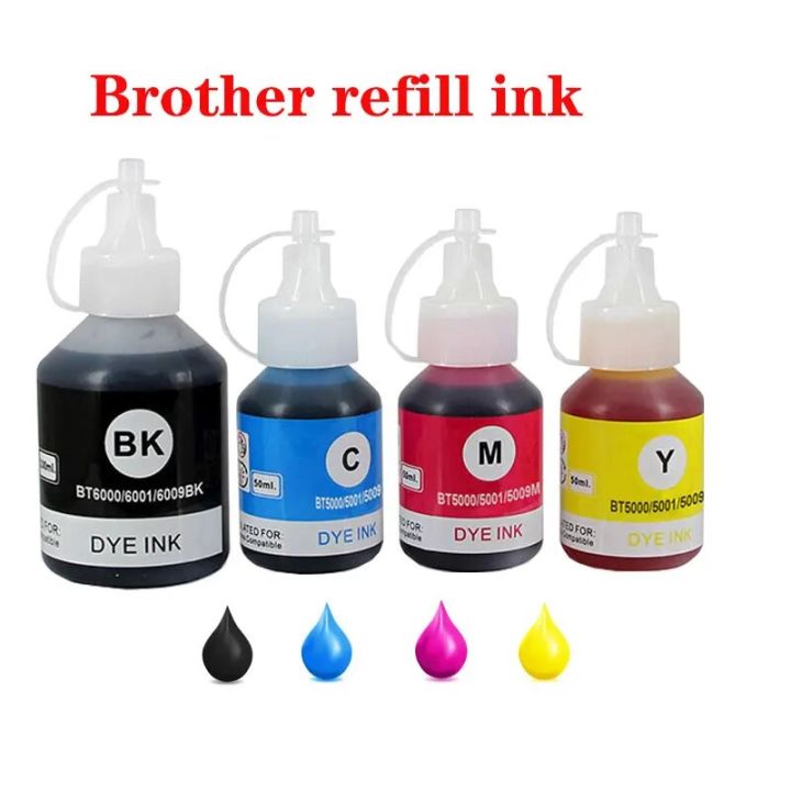 【Fast and Free Delivery】 1set Bt6000 Bt5000 Refill Ink Kit For Brother ...