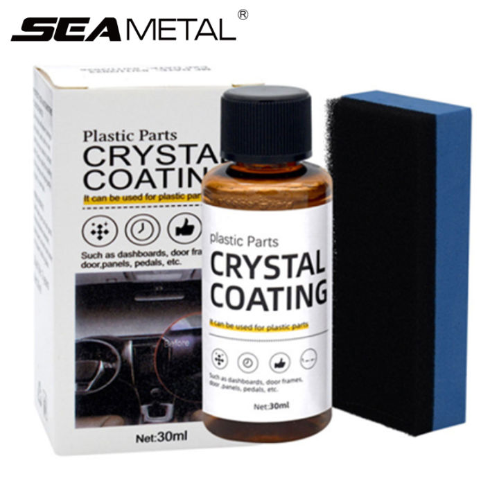 30ml Plastic Cleaner for Car Easy To Use Plastics Parts Care Crystal ...