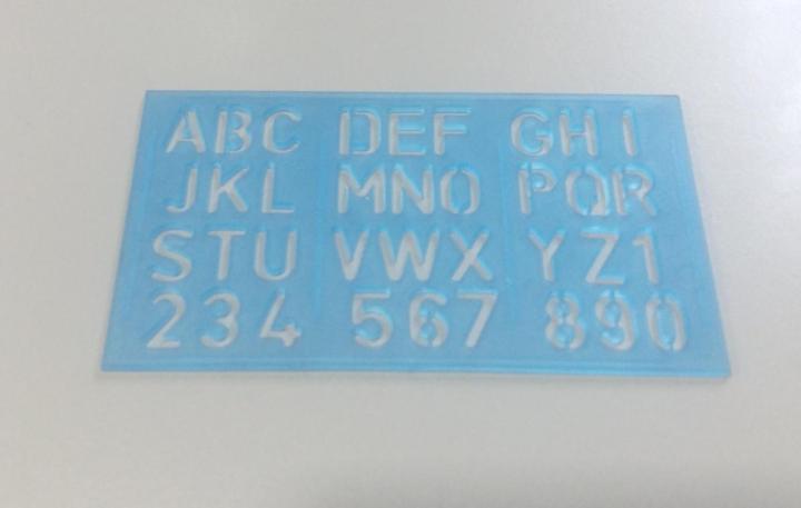 Stencil Ruler / Ruler Alphabet | Lazada