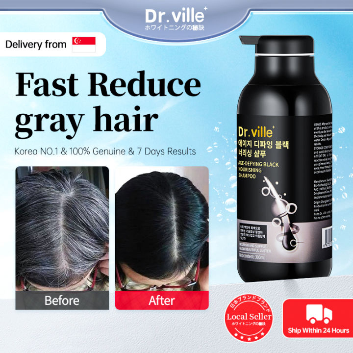 Dr.ville Black Hair Shampoo Long-Lasting Shine Hair Growth Shampoo for ...