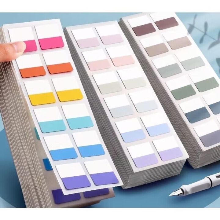 60 Sheets Transparent Index Label Office Classification Sticker Sticky ...