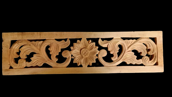 36 X 11 cm Dekorasi Dinding Ornamen Ukir Tempel Kepingan Loster Kayu ...