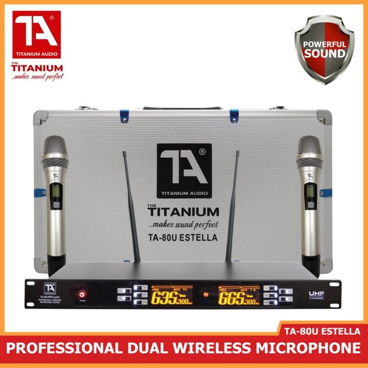 Titanium Audio TA-80U Pro Dual Professional Wireless Microphone | Lazada PH