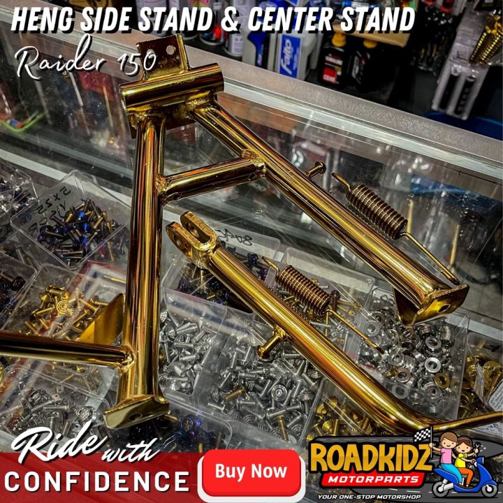 HENG SIDE STAND CENTER STAND FOR RAIDER 150 | Lazada PH