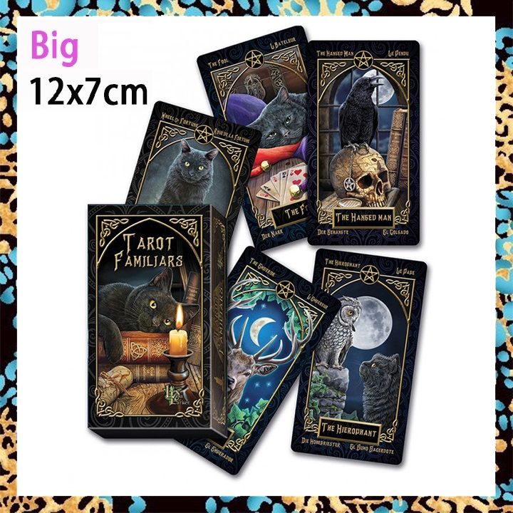 Familiars Tarot Card Deck with Paper Guide Book | Standard Big Size ...