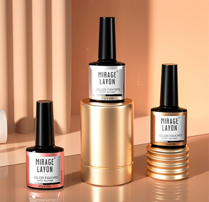 สีเจล ยาทาเล็บเจล Mirage Layon 7.3ml ของแท้ สีเจลทาเล็บ ม่วง เขียว พาส ...