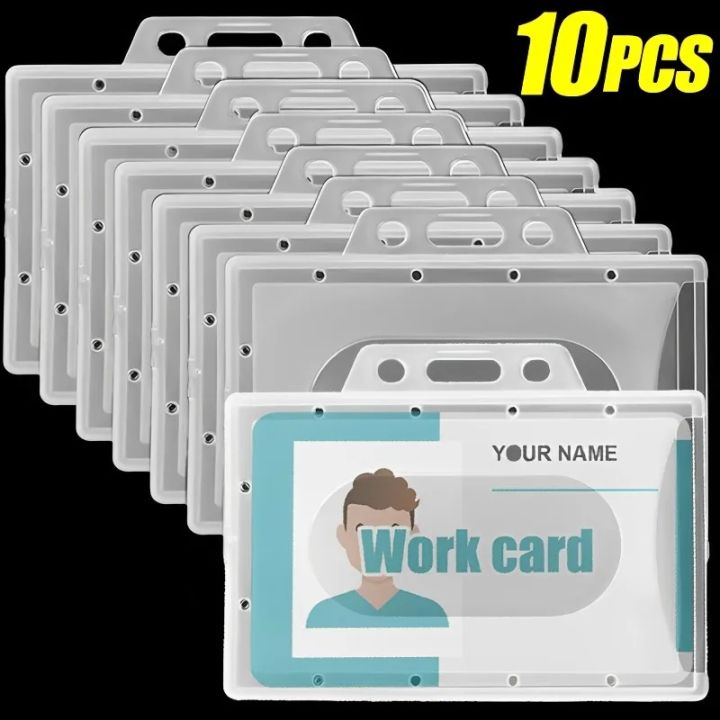 10/5/1PCS Transparent Work Card Holders Multi-use Plastic ID Card ...