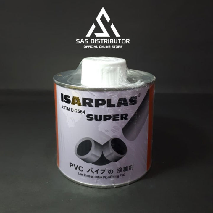 Lem Isarplas Kaleng 400 gram / Lem Fox Isarplas Kaleng / Lem Pipa PVC / Isarplas Kuas / Lem ...