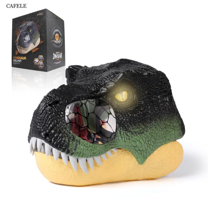 Plastic Dinosaur Mask Moving Jaw Dino Mask Glowing Eyes Roaring Sound ...