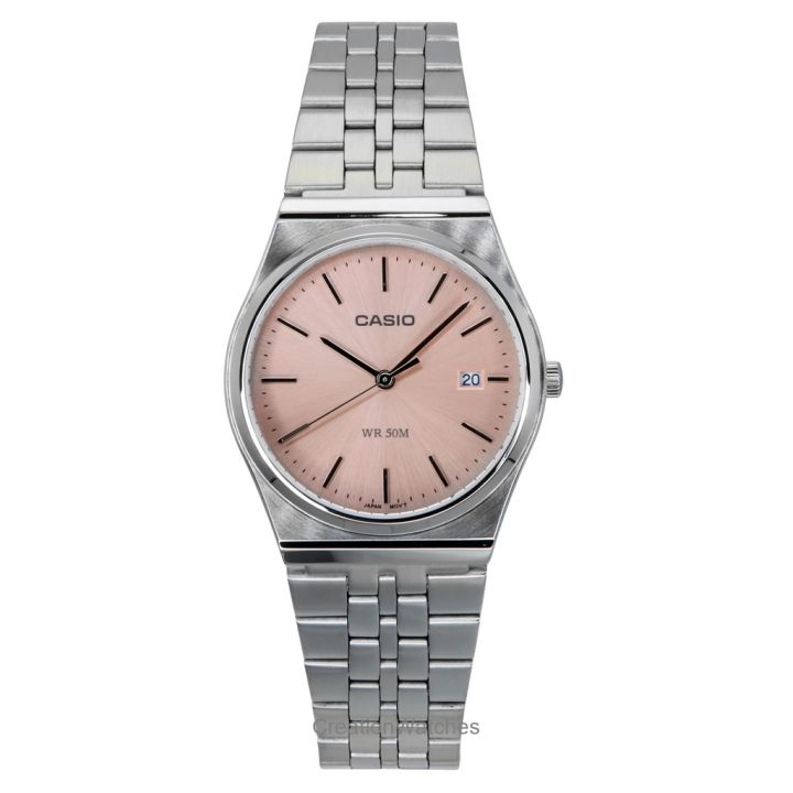 Casio Standard Analog Stainless Steel Pink Dial Quartz MTP-B145D-4AV ...
