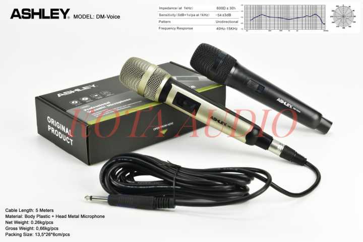 MICROPHONE ASHLEY DM-VOICE/DMVOICE MIC CABEL ORIGINAL | Lazada Indonesia