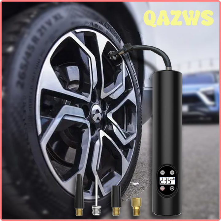 QAZWS ปั๊มที่สูบลมยางพกพาไร้สายแบบพกพา,เครื่องอัดอากาศแบบไฟฟ้าปั๊ม ...