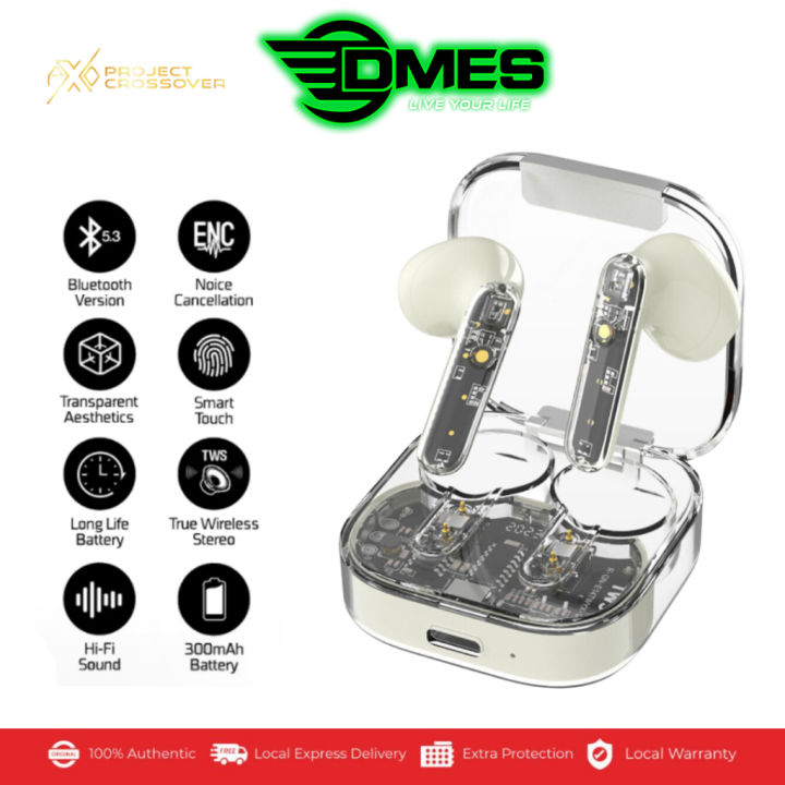 Dmes DE7 Wireless Earphone Bluetooth with Stereo TWS 5.3 Bluetooth Earbuds / Music Playtime 4 ...