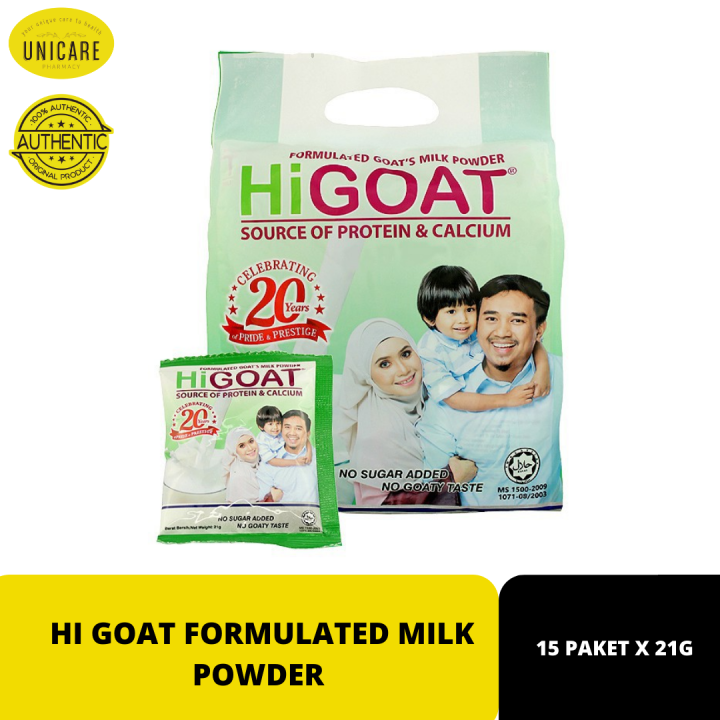 HI GOAT FORMULATED MILK POWDER (15 PAKET X 21G) | Lazada