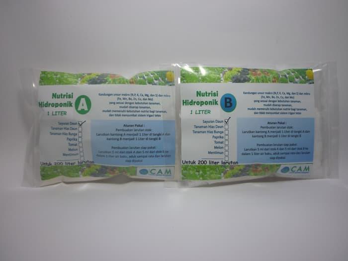 Nutrisi Hidroponik AB Mix PREMIUM Sayur Daun 1 Liter - Berkualitas ...