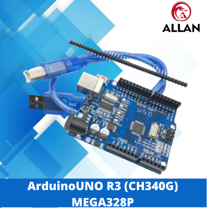 Allan UNO R3 (CH340G) MEGA328P for Arduino UNO R3 w/Cable / tool kit ...
