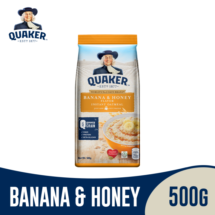 Quaker Flavored Oatmeal Banana & Honey 500g | Lazada PH