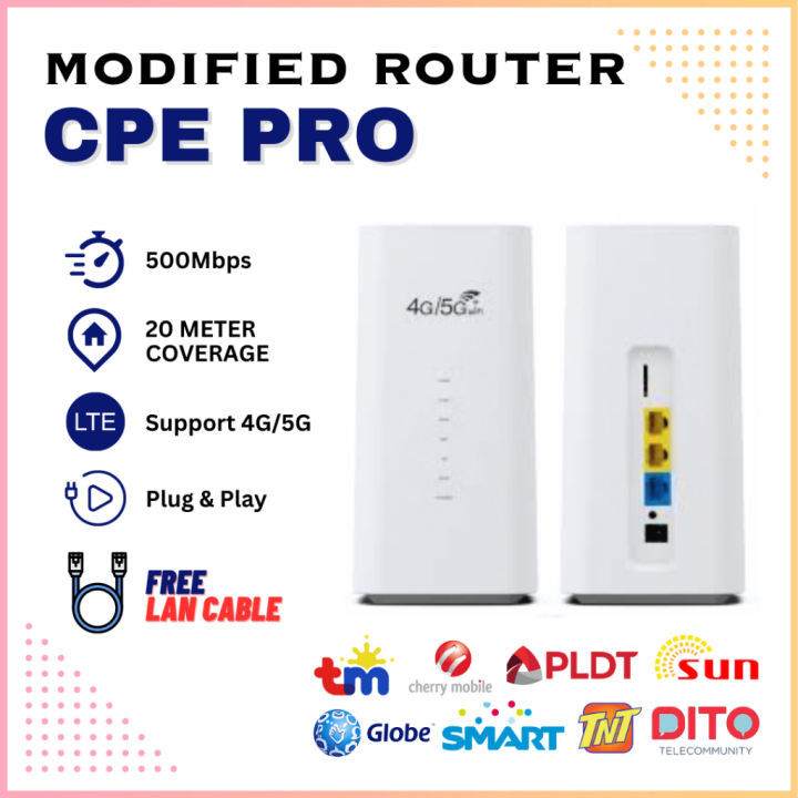 WiFi Router Sim Card Modem 4G/5G Pro CPE Original LTE Cat12 Up To ...