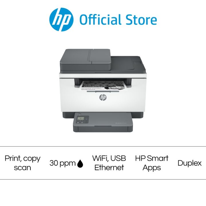 HP LaserJet MFP M236sdw All-in-One Wireless Mono Laser Printer - Print ...
