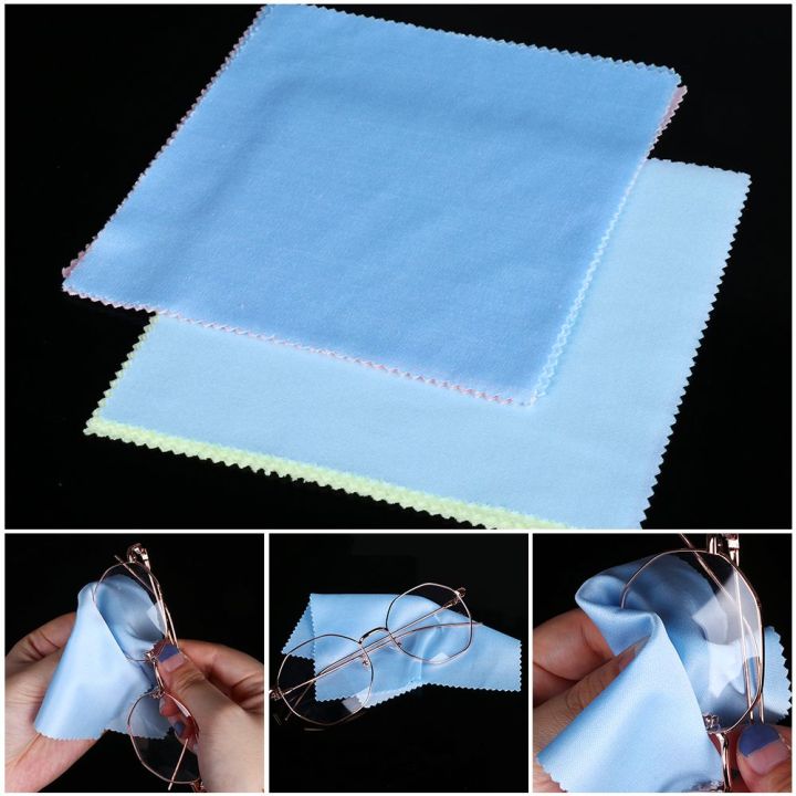 5/10pcs Eyeglasses Wipes Microfibre Fiber Cleaning Cloths Creative TV ...