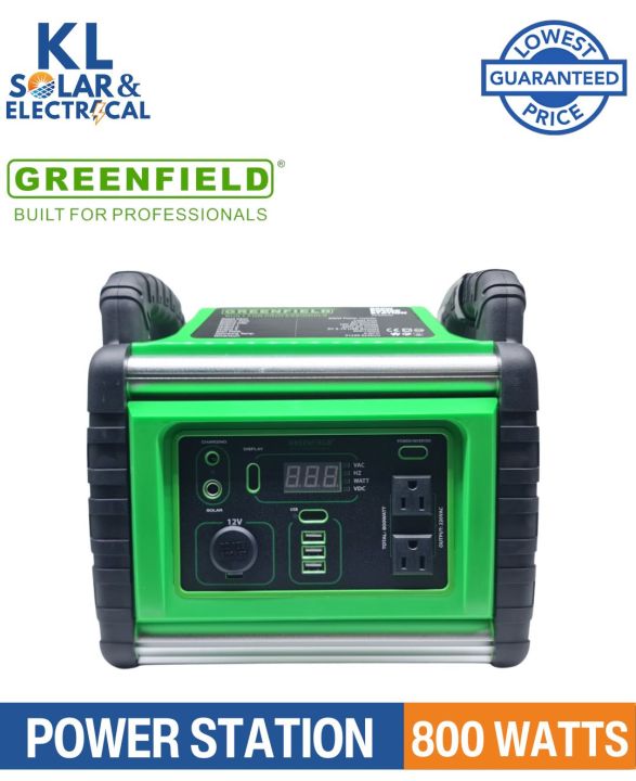 Greenfield Power Station 800 Watts with Built In LED Light | Compatible ...