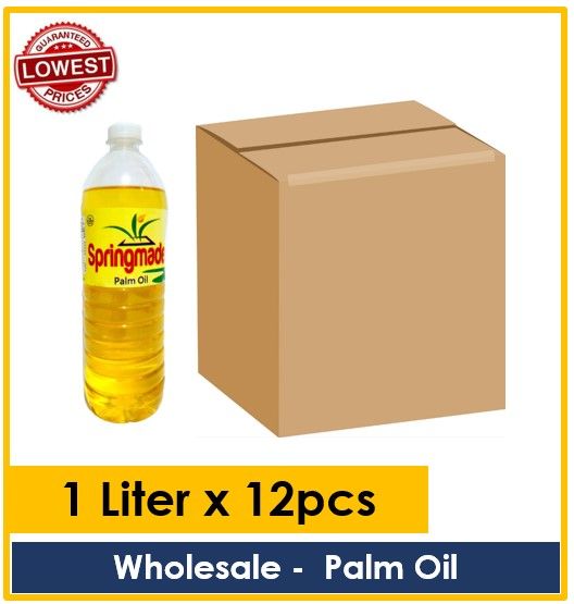 Wholesale - Springmade Palm Cooking Oil 1 Liter x 12pcs | Lazada PH