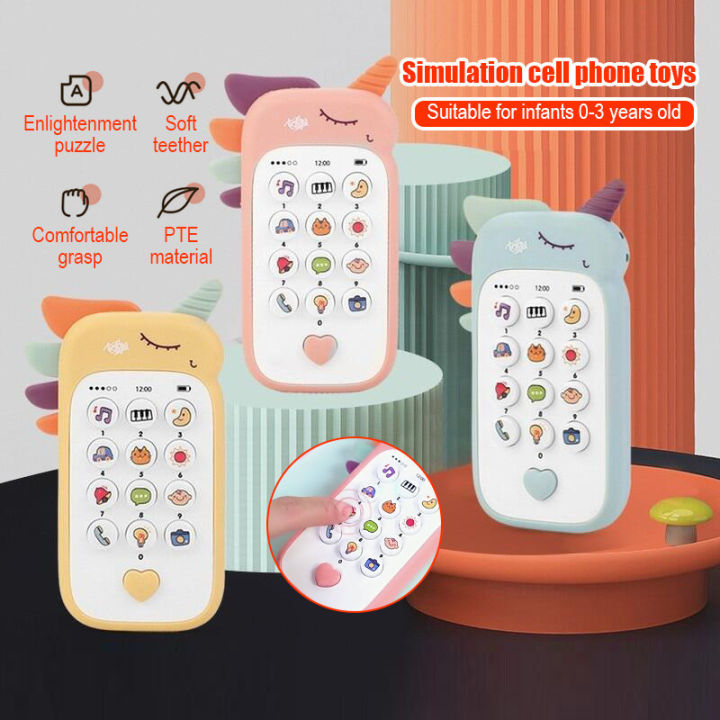 Infant Early Educational Mobile Phone Toys For Baby Telephone Style Toy ...