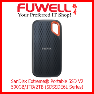 SanDisk Extreme E61 [500GB | 1TB | 2TB ] USB-C Portable SSD V2 | Lazada Singapore