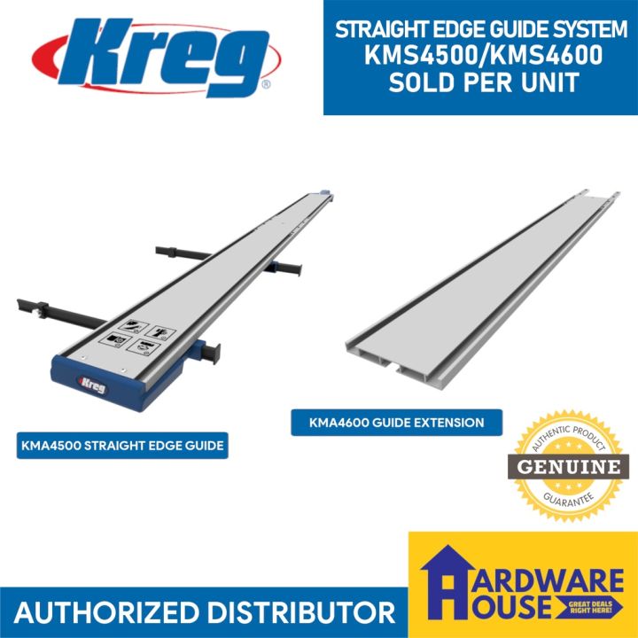ORIGINAL KREG Straight Edge Guide 4FT Rail OR Extension 2FT Aluminum ...