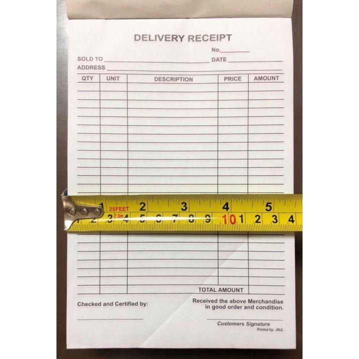 Delivery Receipt / Resibo, Carbonized/ Carbonless, Big 50 sheets ...