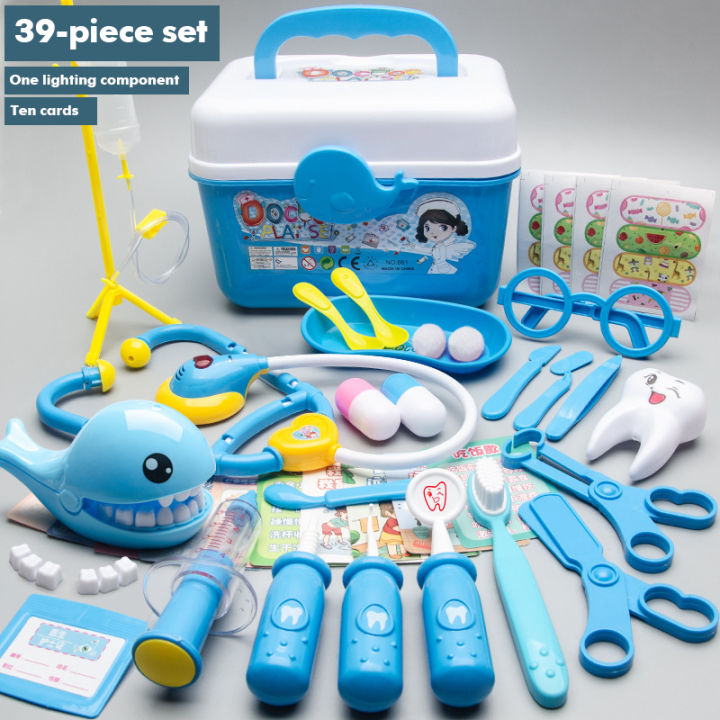 [SG Stock]Cute and Funny Kids play doctor toy set role play medical set ...