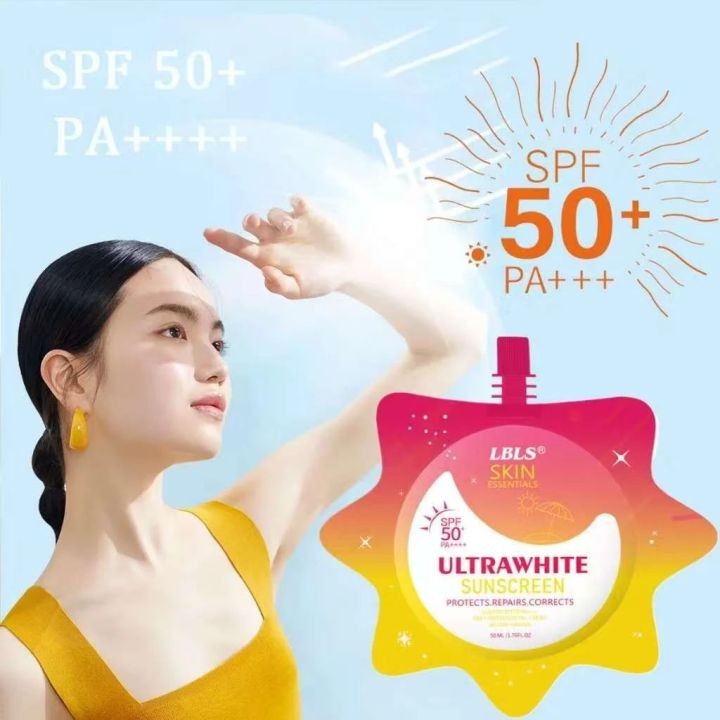 ULTRA FRESH/ ULTRA WHITE Sunscreen UVA/UVB SPF 50 PA ++++ 50mL Protect ...