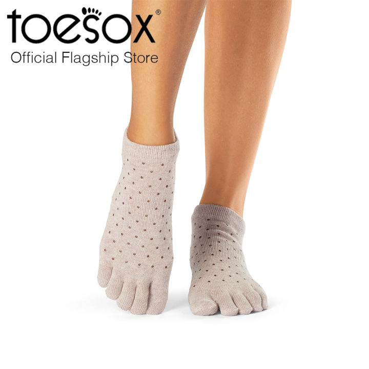 [New Fall2023 ] ToeSox Grip Low Rise Full Toe โทซอคส์ ถุงเท้ากันลื่นปิดนิ้วเท้า พิลาทิส โยคะ ...