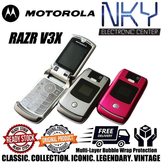 Motorola RAZR V3X (Flip Phone) (Best Elderly Phone) (Motorola V3 Series ...