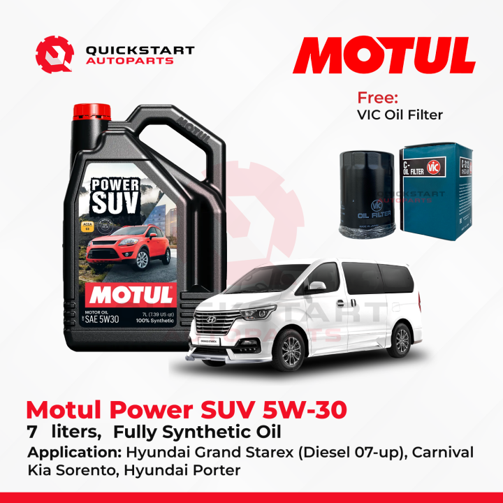 MOTUL 5W-30 POWER SUV Diesel Engine Oil 7 Liters (Hyundai & Kia) | Lazada PH