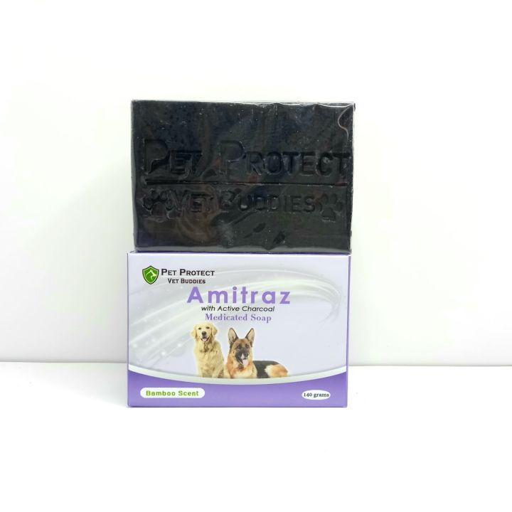 [VET SUPPORT] AMITRAZ 140 grams with ACTIVE CHARCOAL MEDICATED SOAP by ...