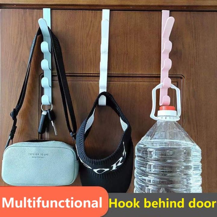 Multifunctional five-segment portable hook hanger for behind the door ...
