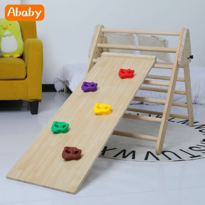 Indoor Double-sided Slide for Kids Solid Wood Home and Kindergarten ...